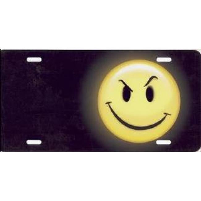 212 Main T3072Z 6 x 12 in. Attitude Smiley Face Offset Airbrush License ...