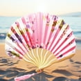 Christmas Paper Fans Set,Pattern Hand Held Fans Folding Fans Summer ...
