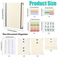 1Set Paper File Pockets Document Organizer Office Supply with Stickers ...