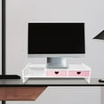 Kokiya Stand Riser Computer Heightened Shelf Desktop Organizer Desk ...