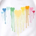 Babcutegg Cute Dripping Hearts Graphic T-Shirt For Girls, Soft Cotton ...
