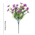 Agiufgs 2 Pack Artificial Eucalyptus Violet Flowers, Uv Resistant Faux ...