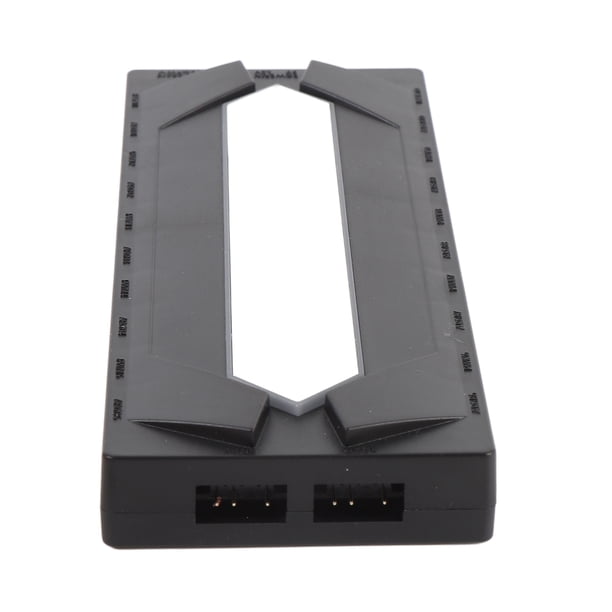 ARGB PWM Fan Hub, Addressable 5V 3PIN RGB Computer PC Case Fan Hub with ...