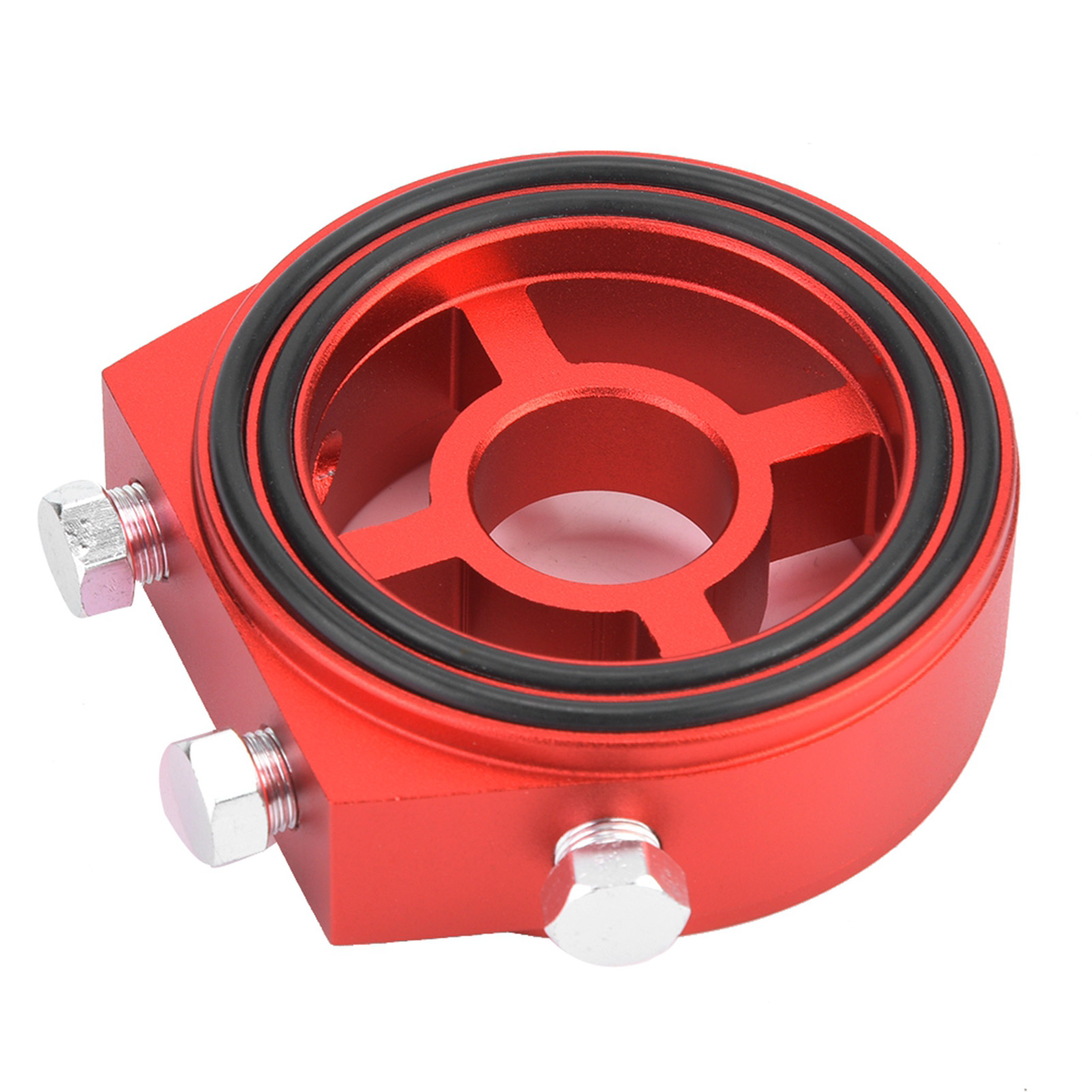 Oil Filter Adapter Oil Filter Plate Hard Anodized Finish Aluminum Oil Filter Adapter Oil Filter Plate Hard Anodized Finish Aluminum