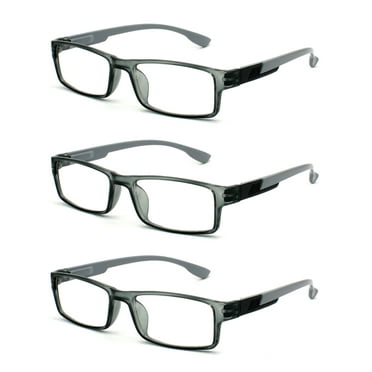 3 Pack Oversize Big Frame Reading Glasses Style Comfortable Stylish ...