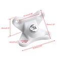 10 Pcs Small Removable Corner Brace with Screw Butterfly Corner Code ...