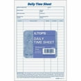 TOPS, TOP30041, Daily Time Sheet Form, 2 / Pack, White - Walmart.com