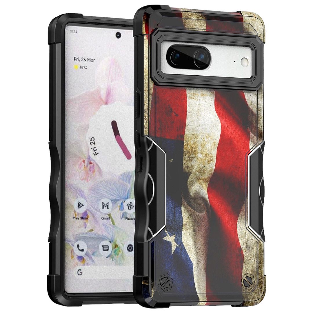 Cass Creations Case Compatible with Google Pixel 7a, Hybrid Shockproof ...