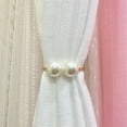 BCZHQQ Curtain Tiebacks,Decorative Pearl Gold Large Bracelet Curtain ...