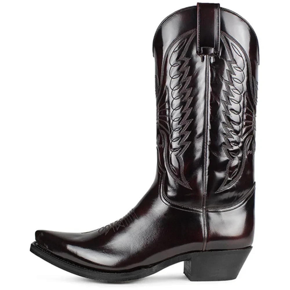 Click here for Fasion Men Western Cowboy Boots Winter Leather Sho... prices