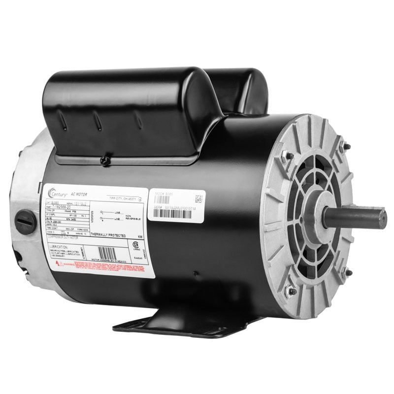 5 HP SPL 3450 RPM Air Compressor 60 Hz Electric Motor 208-230 Volts Century B385 - Walmart.com ...