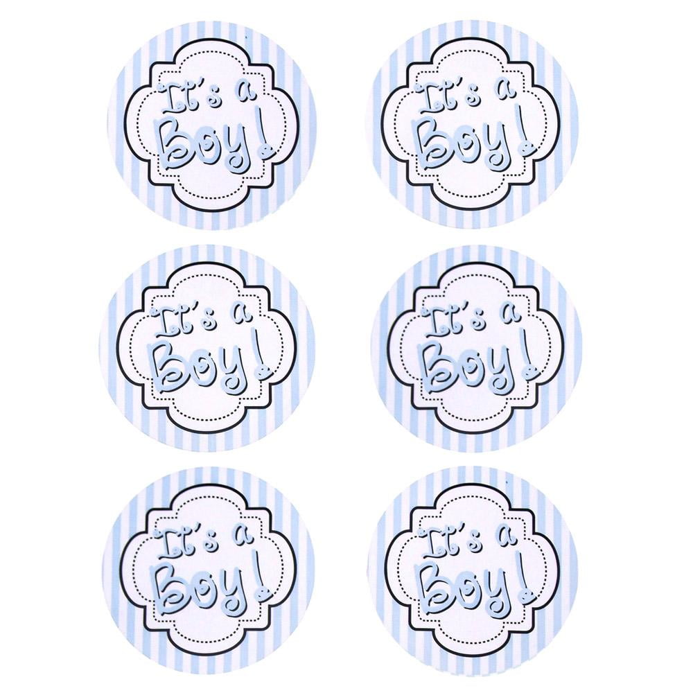 Its A Boy Seal Paper Stickers, Light Blue, 2-Inch, 12-Count - Walmart.com