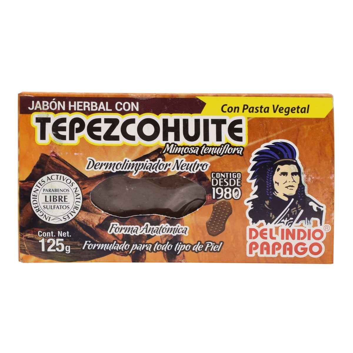 Jabon Neutro Tepezcohuite 125 G - Del Indio Papago | Bodega Aurrera en ...