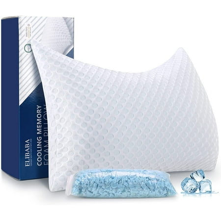 Cooling Side Sleeper Pillows for Neck and Shoulder Pain Relief Sleeping ...