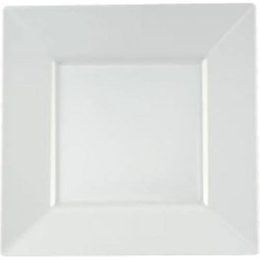 EMI Yoshi White Square Dinner Plastic Plate 9 1/2 inch 10 set - Walmart.com