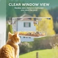 Window Bird Feeder for Outdoors, Clear Birds Feeders Mounted with Self ...