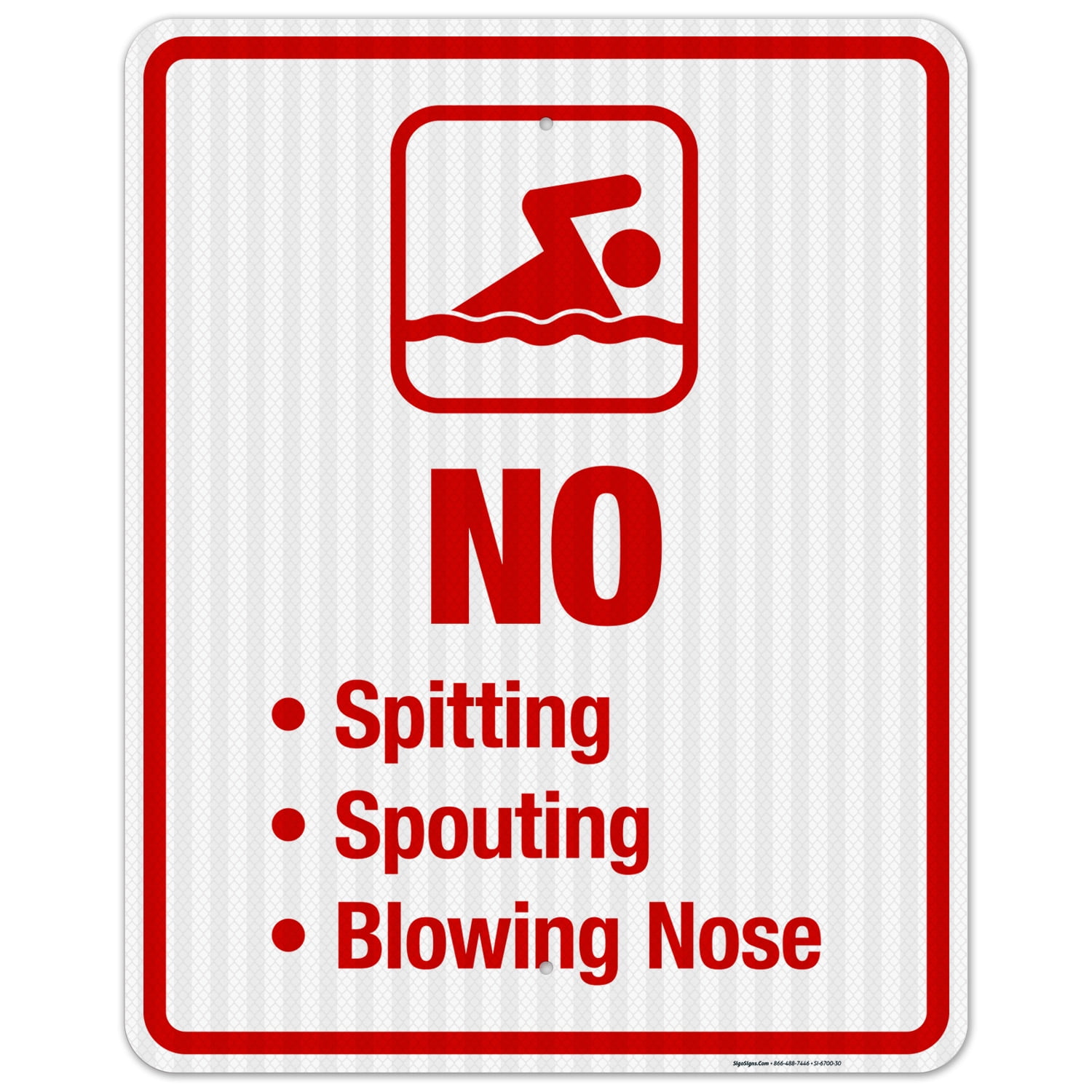 No Spitting Sign