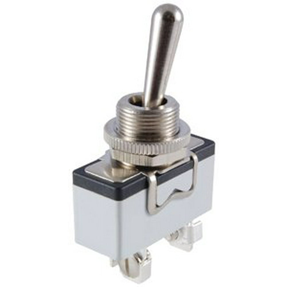 NTE Electronics 54-364 Bat Handle Toggle Switch, DPDT Circuit, (ON)-Off ...