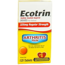 Ecotrin Regular Strength Aspirin 325 mg, Safety Coated, 300 Tablets for ...