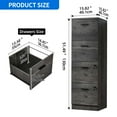 DEXTRUS 4-Drawer File Cabinet with Lock, 15.86" Deep Vertical Filing ...