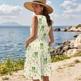 Binienty Frog and Flower Casual Tank Mini Dress for Women, Flowy A Line ...
