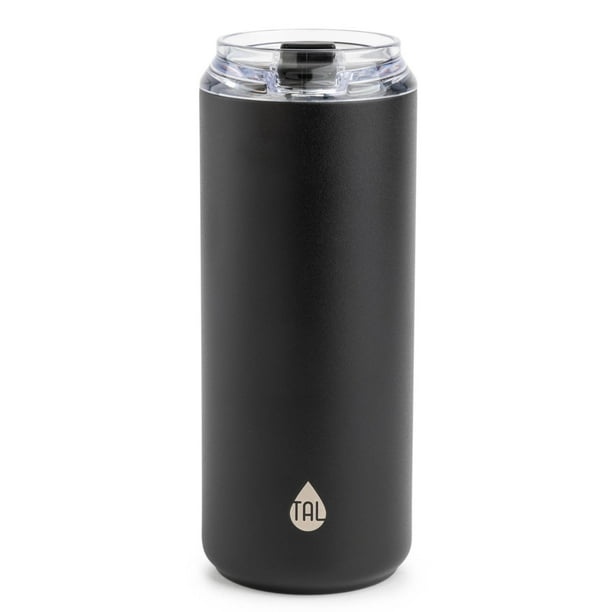 TAL Stainless Steel Tall Boy Water Bottle 18 fl oz, Black - Walmart.com