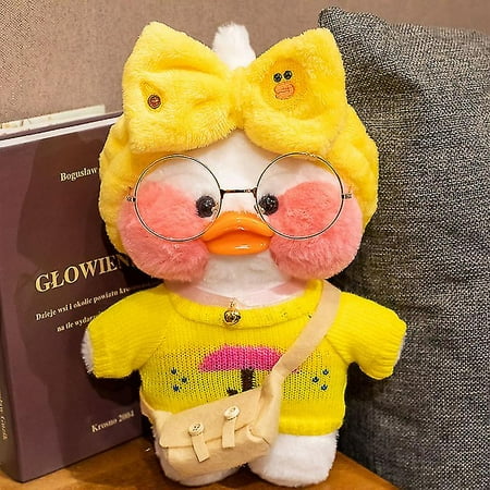 30cm Wearing Hyaluronic Acid Little Yellow Duck Doll Lalafanfan Duck ...