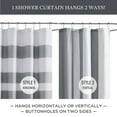 Better Homes And Gardens Waffle Weave Stripe 90 Degree Turn Shower