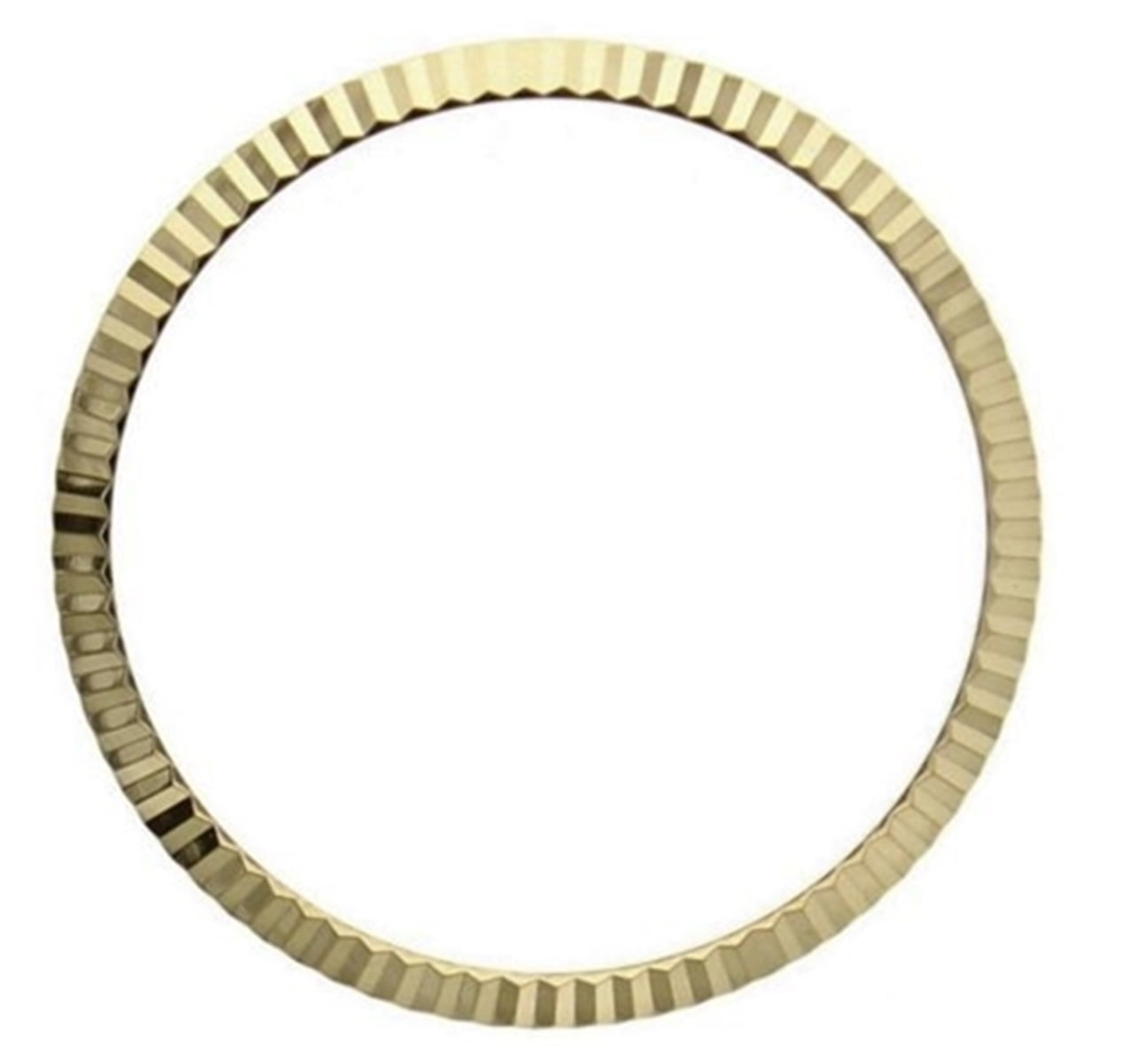 FLUTED BEZEL FOR MEN 36MM ROLEX DATEJUST 1601 1602 16013 16030 REAL18KY ...