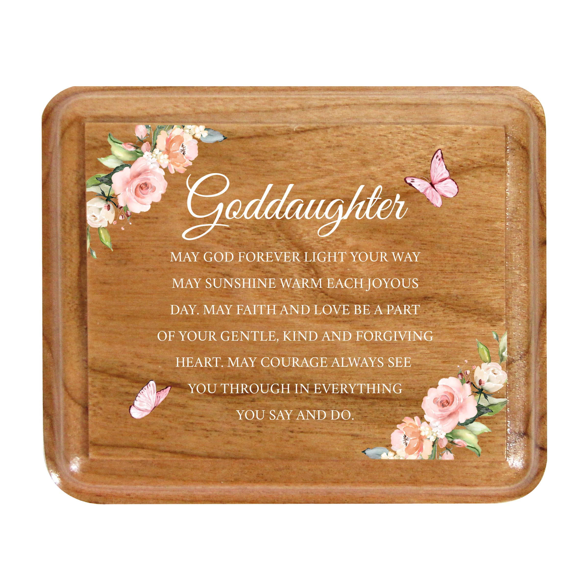 Modern Keepsake Box Inspirational Quotes for Goddaughter 3.5x3 Always ...