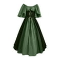 BRGZLK Renaissance Dress for Women Off Shoulder Corset Irish Over Dress ...