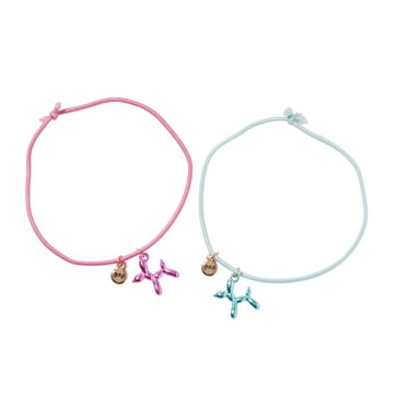 Claire's 5 Piece Stackable Beaded and String Colorful Bracelet Set ...