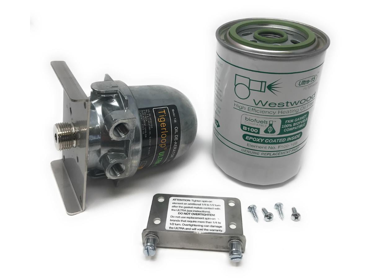 Tigerloop S220-9 BIO ULTRA-B Bio Fuel oil de-aerator and spin-on filter ...