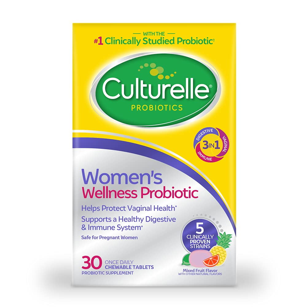 Probiotics Culturelle Women's Wellness, masticables, 30 comprimidos ...