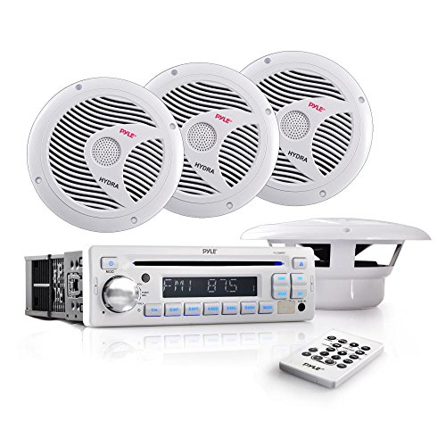 Pyle Stereo Radio Headunit Receiver & Waterproof Speaker Kit - Walmart.com
