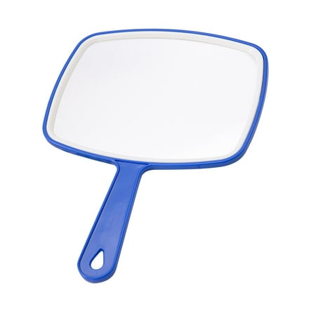 Antislip Rectangular Hand Mirror Handheld Paddle Mirror Blue | Walmart ...