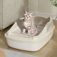 Cat Litter Box Small Size Pet Sandbox for Kitty Anti-Splash Cats Toilet ...