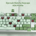 RREGER-75 Percent Mechanical Gaming Keyboard 87 Keys Matcha Keyboard 75 ...