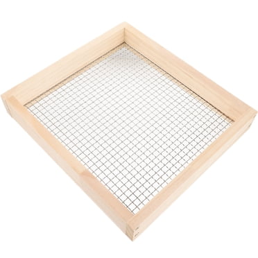 Soil Sifter Garden Compost Dirt Sifter Screen Stainless Steel Sieve Set ...