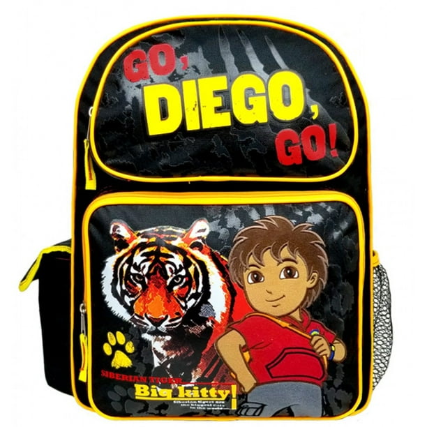 Licensed - Go, Diego, Go! Black Large Backpack #82232 - Walmart.com ...