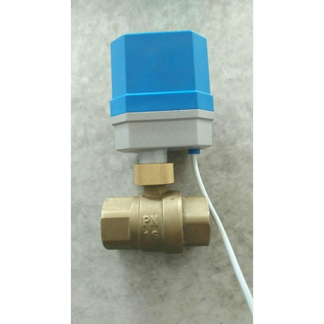 AC24V DC12V DC24V Brass Two Way Motorized Ball Valve electrical ball ...