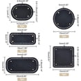 5Pcs 5 Style PU Leather Knitting Crochet Bags Nail Bottom Shaper Pad ...