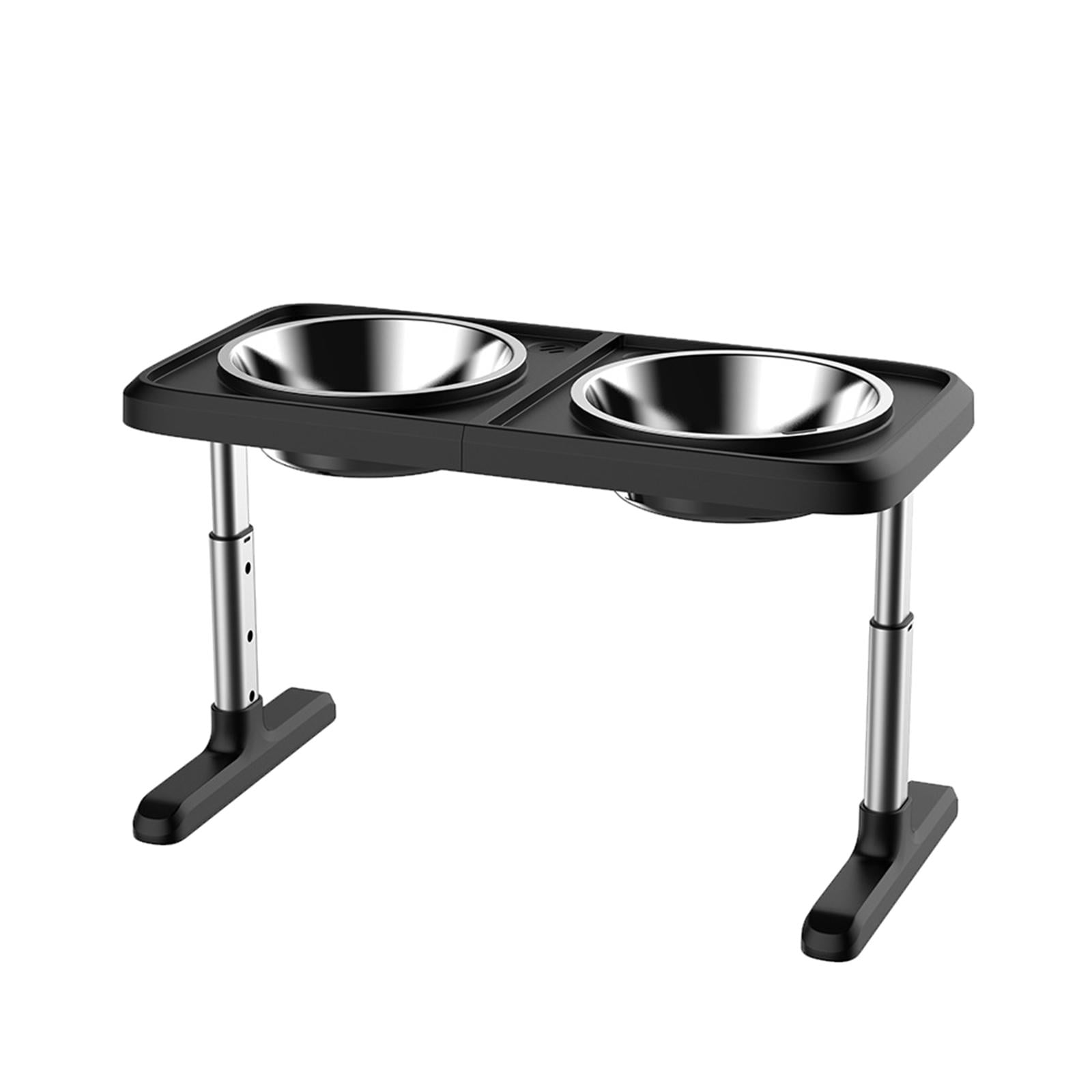 Elevated Bowls 2 Stainless Steel Bowls Slip Feet Raised - Walmart.com