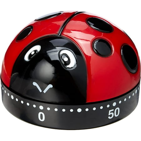 SHAR Cartoon Mechanical Kitchen Timer (Red Ladybug) Animal Series 60 ...