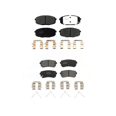 Front Rear Semi-Metallic Brake Pads Kit For Hyundai Kona Kia Seltos KPF ...