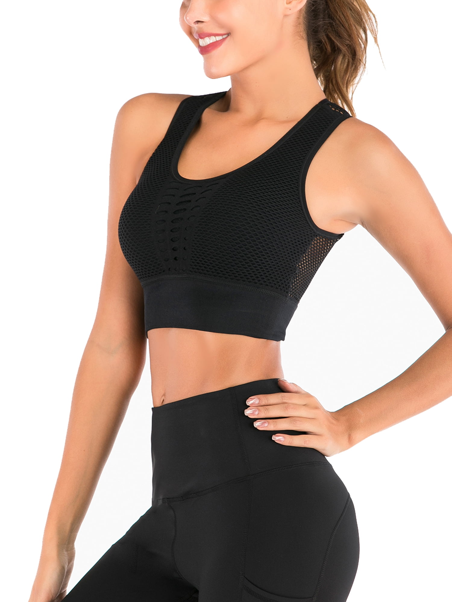 KingShop Bra Sports Bra Seamless Bra Tube Top Workout Bra Medium ...