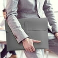 Business Briefcase,Leather Thickened Waterproof File Bag,Portable for ...