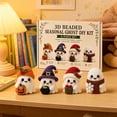 Beading Kits for Beginners, 3D Beaded Ghost DIY Kit with 4 Cute Ghost ...