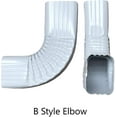 90 Degree Aluminum Downspout Gutter Elbow B - 2x3 inches or 3x4 inches ...