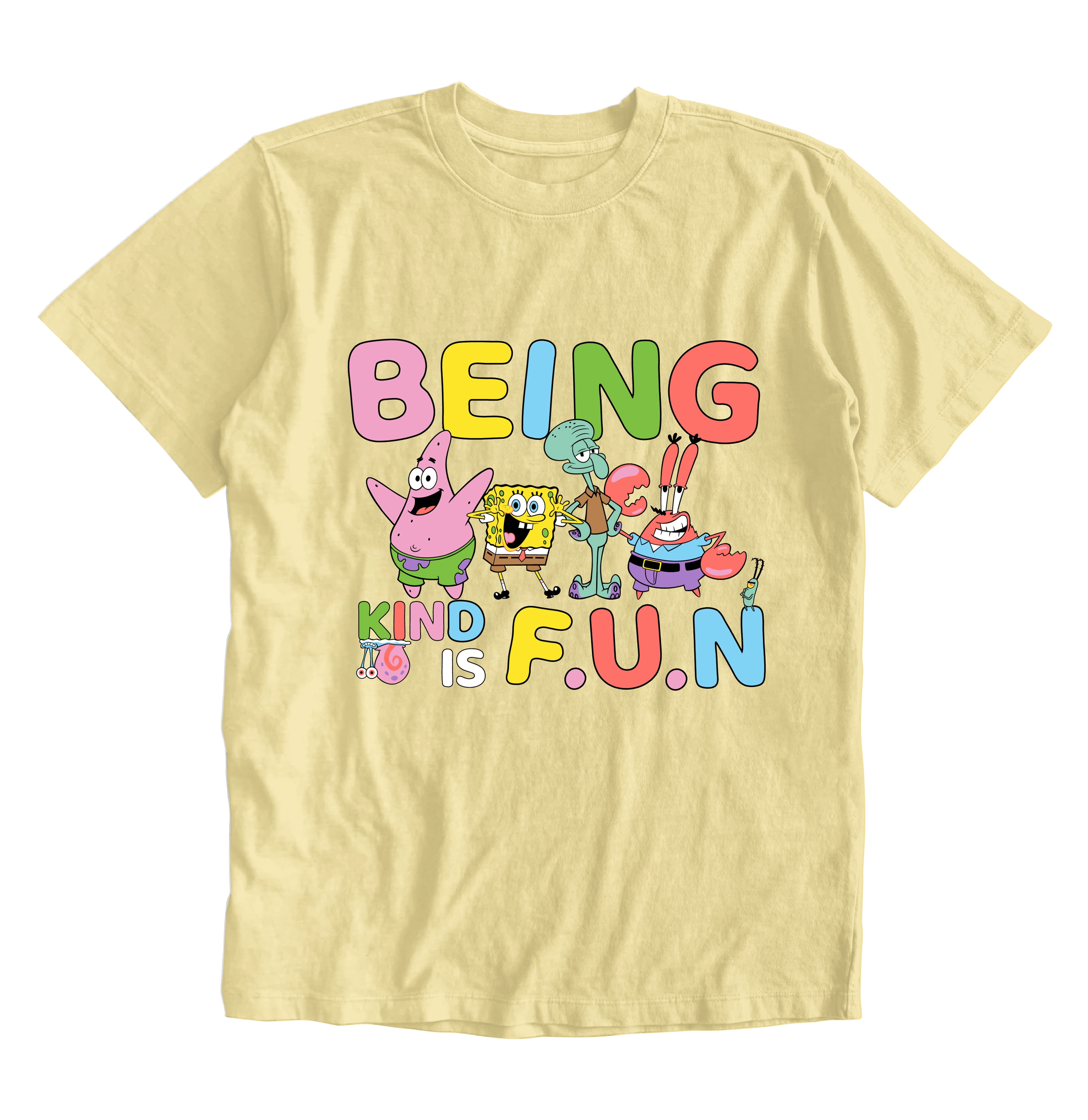 Spongebob Squarepants Be Kind And Have Fun Mens and Womens Short Sleeve ...